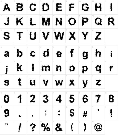 inked weird font download