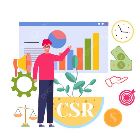 기업의 사회적 책임 개발 전략 설교 캐릭터 그 회사 Png 일러스트 및 벡터 에 대한 무료 다운로드 Pngtree