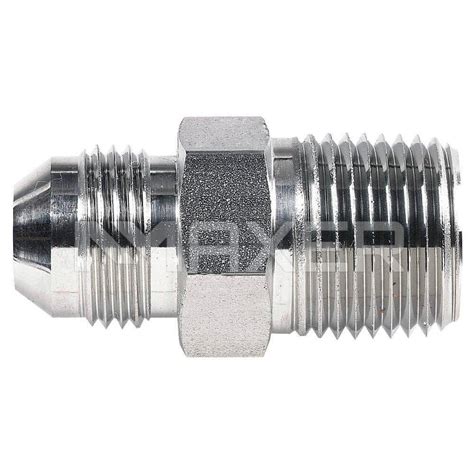 Adaptador Hidráulico Jic Npt Recto Macho Jic 1 4 X Macho Npt 3 8 Maxer