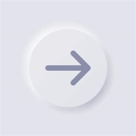 Arrow Icon White Neumorphism Soft Ui Design For Web Design Application Ui And More Button