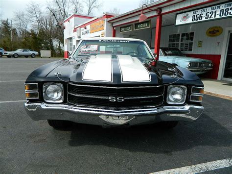 1971 Chevrolet Chevelle Ss 454 Ls5 4 Spd Tuxedo Black White Interior