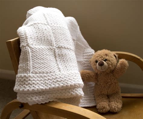 Basket Weave Baby Blanket Pattern