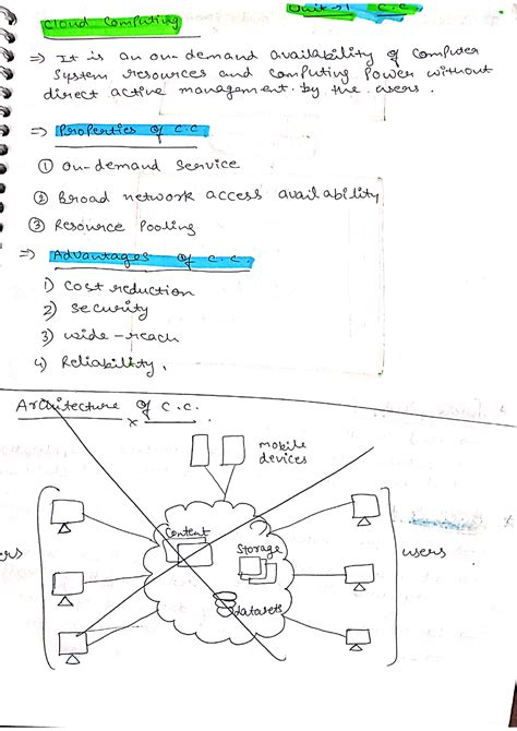 Cloud Notes B Tech CSE Studocu