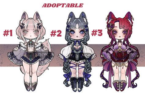 Adoptable Open By Aranren On Deviantart