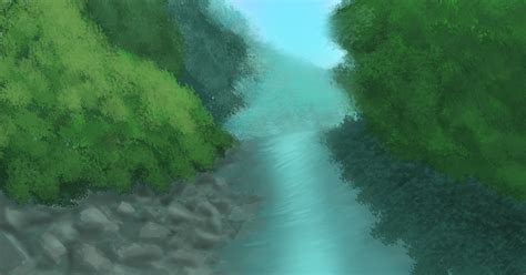 風景 川 小夜時雨のイラスト Pixiv