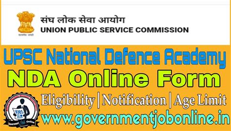 Upsc Nda Ii 2023 Online Form For 395 Post Apply Now