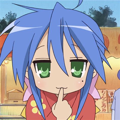 Lucky Star Anime Character Art Konata Izumi Pfp Konata Izumi Cat