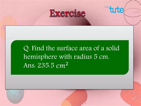 Surface Area Of Sphere Mathematics PPTX