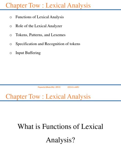 Lexical Analysis In Compiler Design Pdf Computing Computer