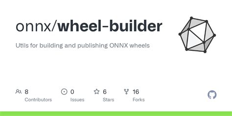 Github Onnxwheel Builder Utils For Building And Publishing Onnx Wheels