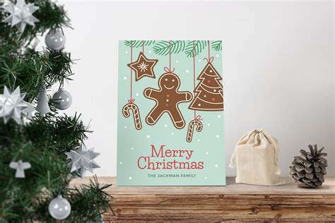 三款简约手绘图案圣诞节贺卡设计模板v2 Christmas Cards Collection vol 2 设计小咖