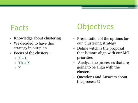 Clustering Strategy 1 Ppt