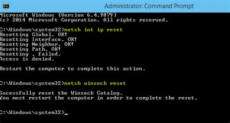 how to reset tcp ip stack in windows 10 8 1 7