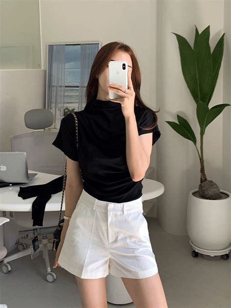 핀르 이셜 소프트 드레이프 셔링 반목티 4color