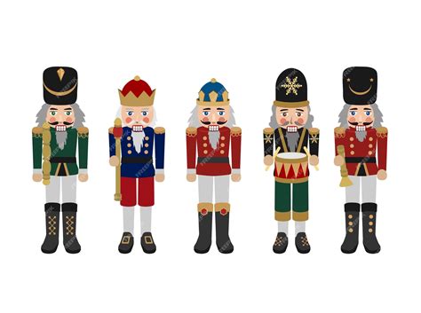 Premium Vector Christmas Nutcracker Toy Soldier Traditional Figurine