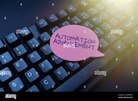 Text Caption Presenting Automation Advancement Business Overview