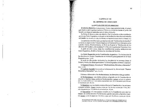 El sistema de derechos CAPITULO VII EL SISTEMA DE DERECHOS LA DECLARACIÓN DE LOS