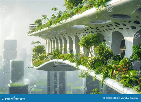 Parametric Green Roof Structure Innovative Cityscape Sustainable
