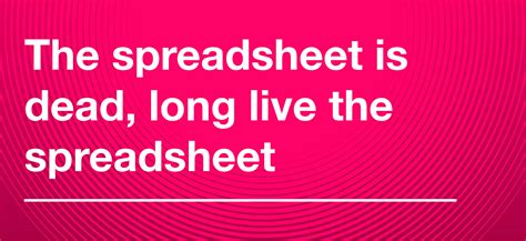 Mtd The Spreadsheet Is Dead Long Live The Spreadsheet Taxcalc
