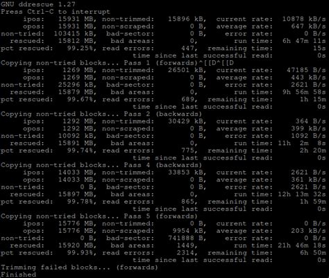 Using Ddrescue To Save My Data From My Utter Negligence