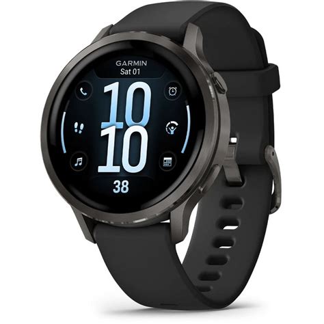 Garmin Venu 4 41mm Slate With Black Silicone Band