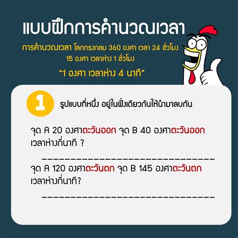 โจทย์ฝึกการคำนวณเวลา ทั้ง 3 สังคมศึกษา By ครูพี่โน่