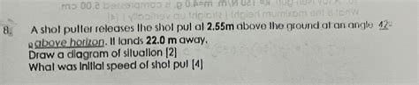 Solved A Shol Puller Releases The Shol Pul Al 255m ﻿above