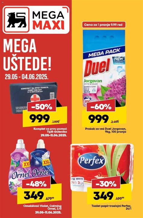 Mega Maxi Katalog Od 29 05 2025 Prelistajte Akcije