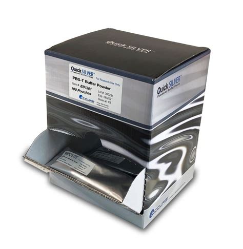 Quicksilver™ Pbst Pre Made Buffer Pouches 1x Lab Supplies Stellar