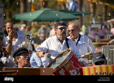 Musicians At Fete Des Vendanges Banyuls Sur Mer France Stock Photo Alamy