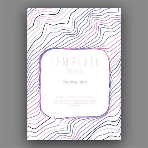 Premium Vector Background Of Wavy Lines Abstract Template For The Cover Interior Banners