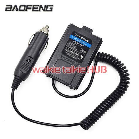 Baofeng Accessories Car Charger Battery Eliminator Adapter For UV R UV RE Plus UV RA Two