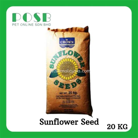 USA Crown Sunflower Seed Kg Kuaci Biji Bunga Matahari Makanan