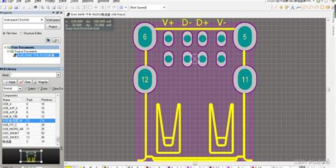 Mini Micro A型b型d型usb Type C母座 Usb 封装库altium库 Ad元件库（ Pcb封装库） Csdn博客