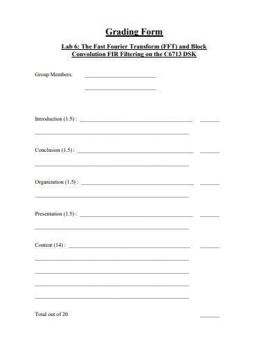 Free 33 Grading Form Samples In Pdf Ms Word