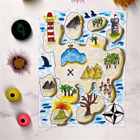 Creative Journey Drawing A Treasure Map With Your Little One • The