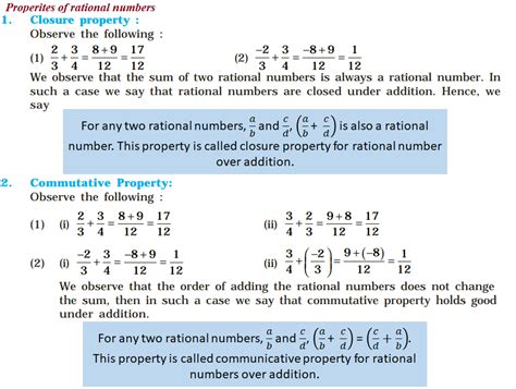 Properties Of Rational Numbers Micromerits Online Classes Practice Tests