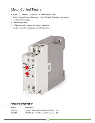 Motor Control Timers PDF