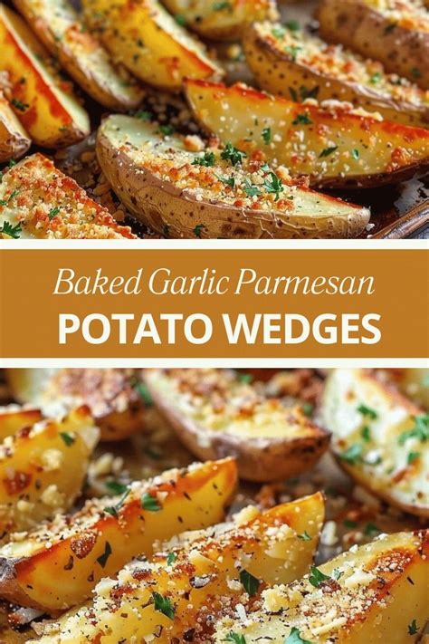 Baked Garlic Parmesan Potato Wedges Recipecs