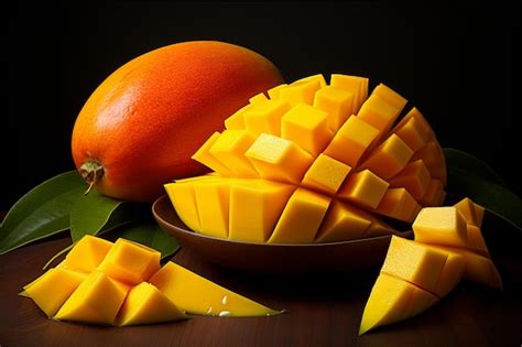 Premium Ai Image Mango And Slice