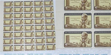 Sheet 40 X 4 Cent Briefmarken Bogen USA 40 X 4 Cent 1962 Dag