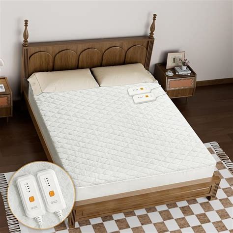 Heated Mattress Pad Queen Size Dual Control Bed Warmer Electric