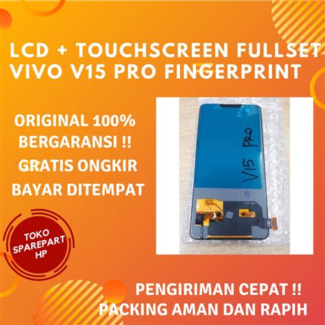 Jual Lcd Fullset Original Vivo V15 Pro V 15 Pro Full Fingerprint Layar Lcd Touchscreen Ori