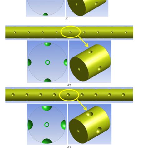 Computational Physical Model With Different Dimple Geometrical