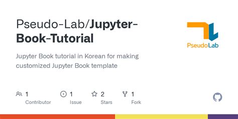Github Pseudo Lab Jupyter Book Tutorial Jupyter Book Tutorial In