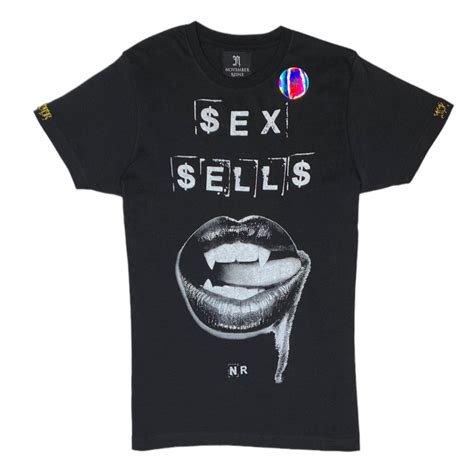 November Reine Sex Sells Tee Blackwhite City Man Usa
