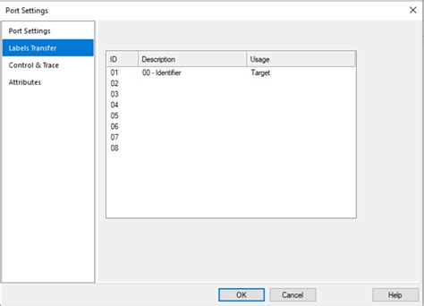 Interface Smart Label Transfer
