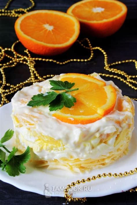 Салат с апельсином и сыром — рецепт с фото в 2024 г Идеи для блюд