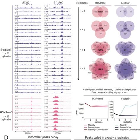 Replication Decreases The Number Of Concordant Peaks A Schematic