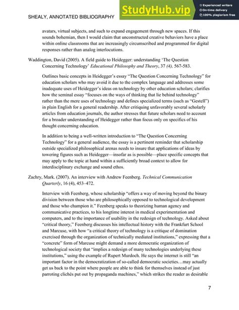 Annotated Bibliography Discourse And Technologypdf